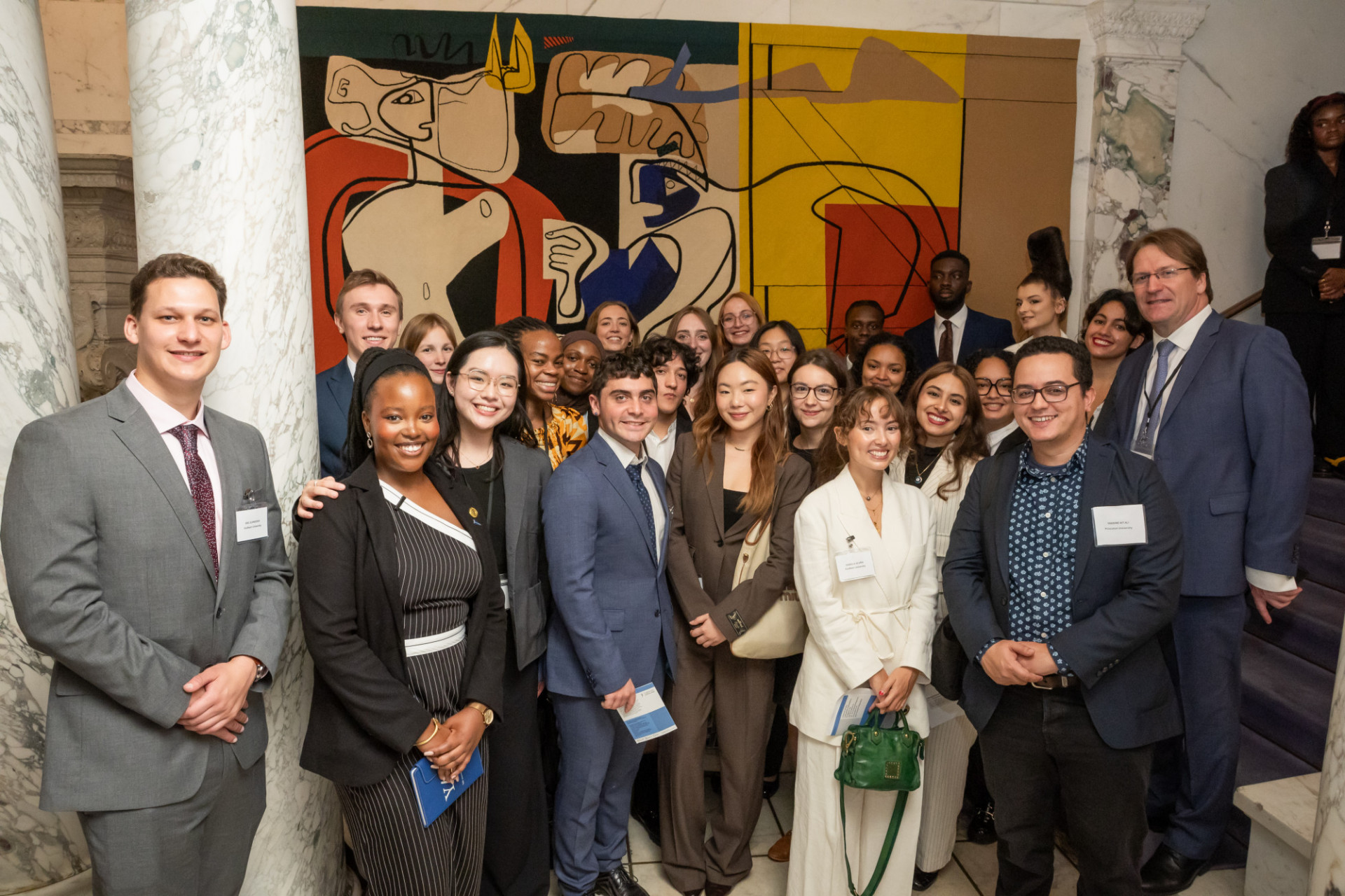 Columbia University Provost and Students Meet French President Emmanuel ...